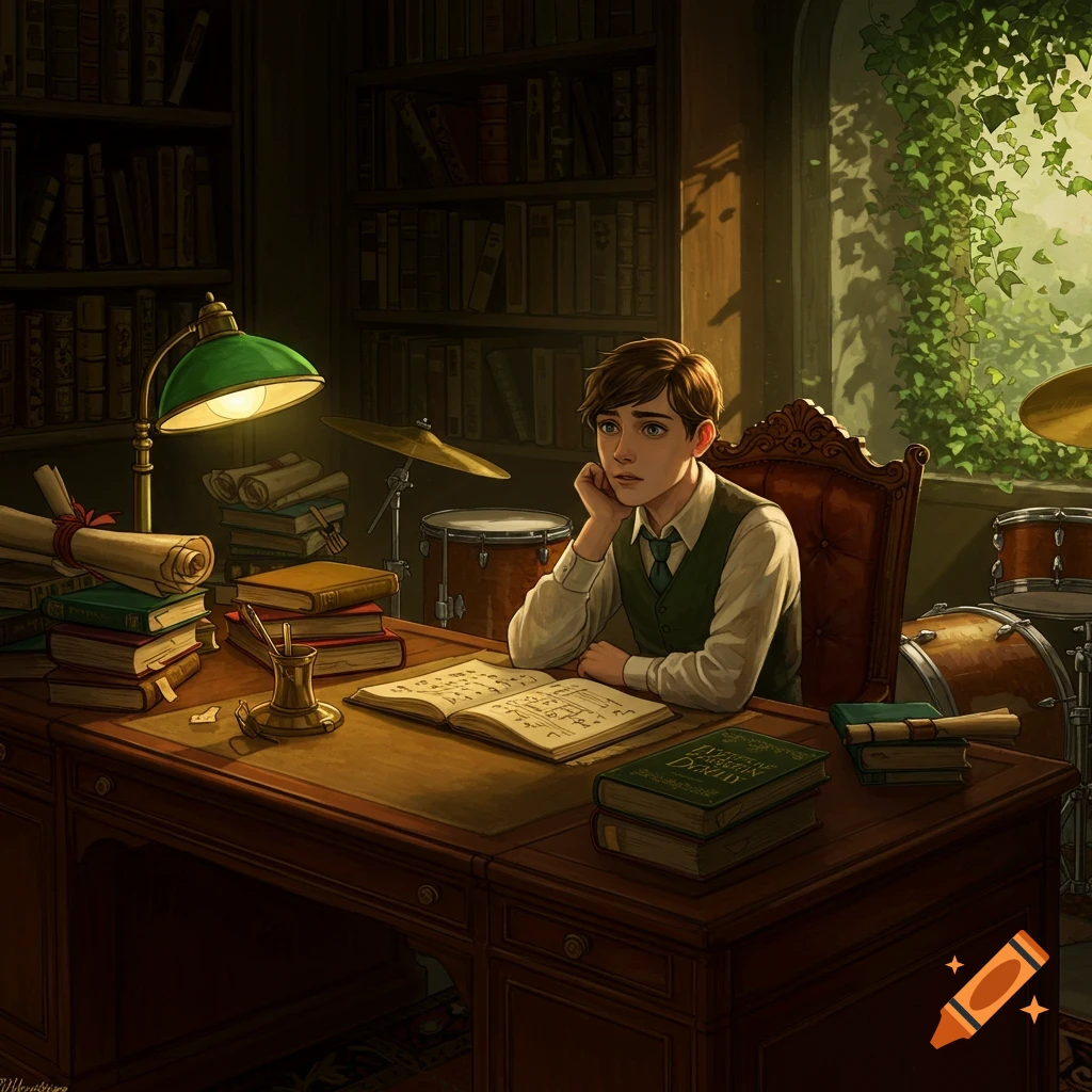 A family of anthropomorphic rabbits, including adults and children ...