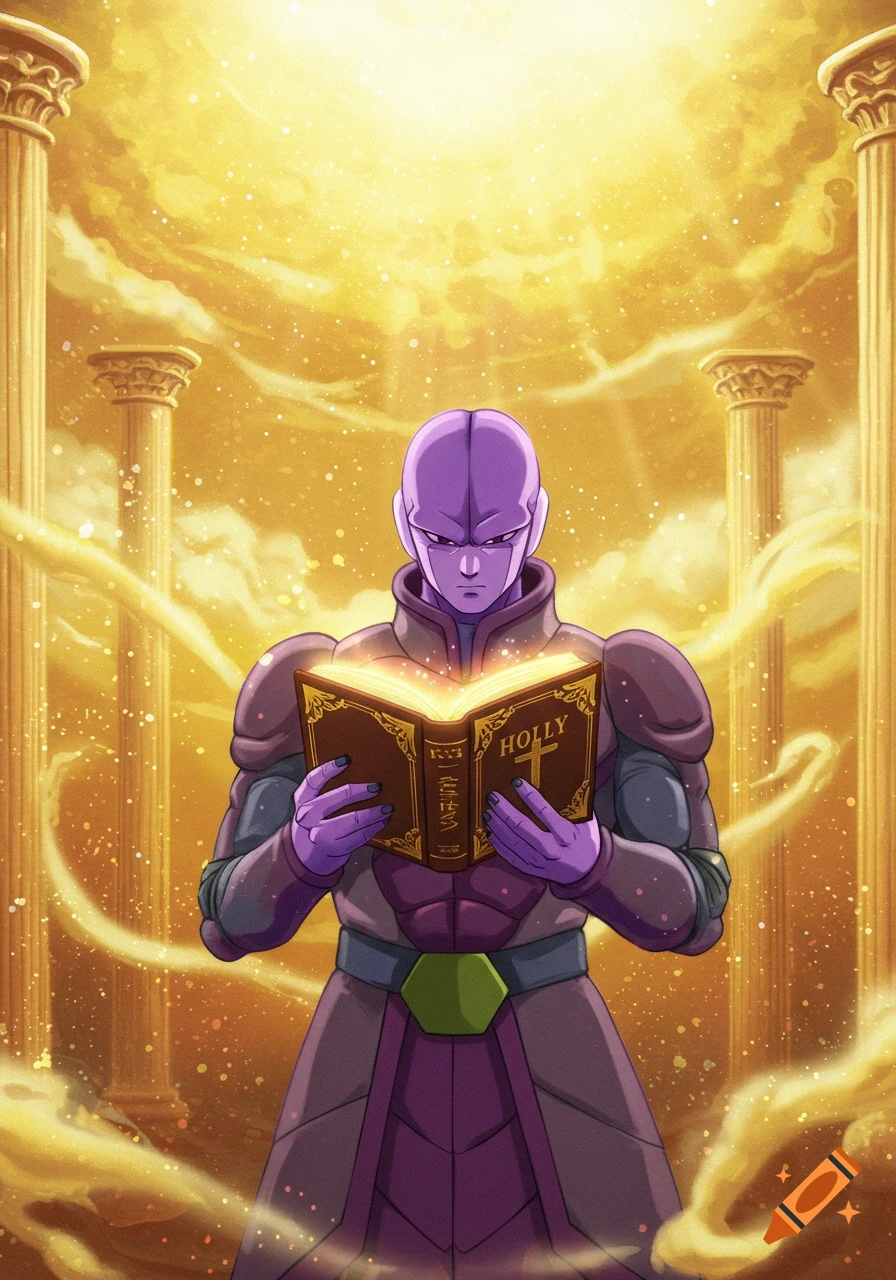 Full body anime illustration of Super Buu, pink-skinned with red eyes ...