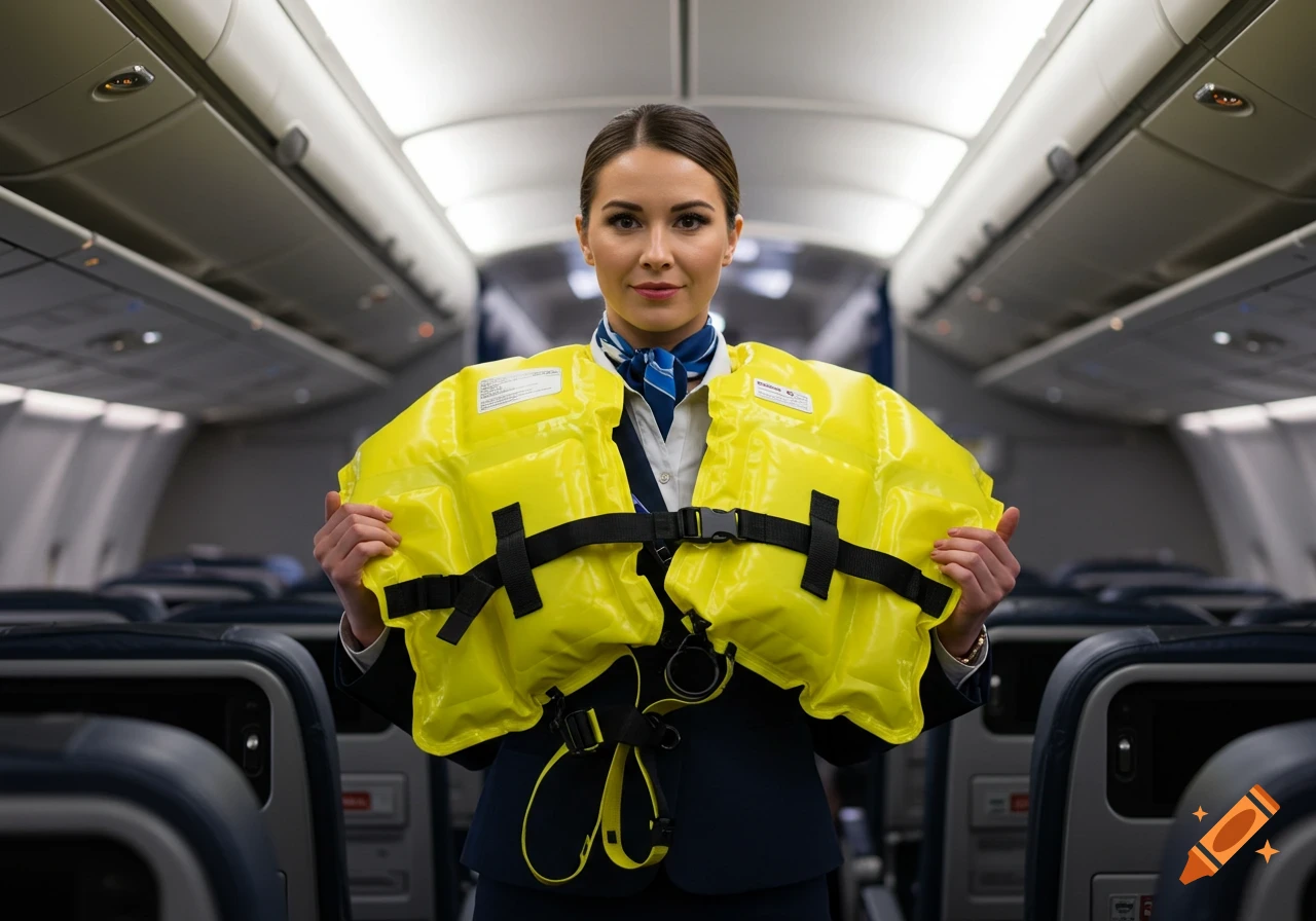A photorealistic image of an airplane pilot holding ketchup and mustard ...