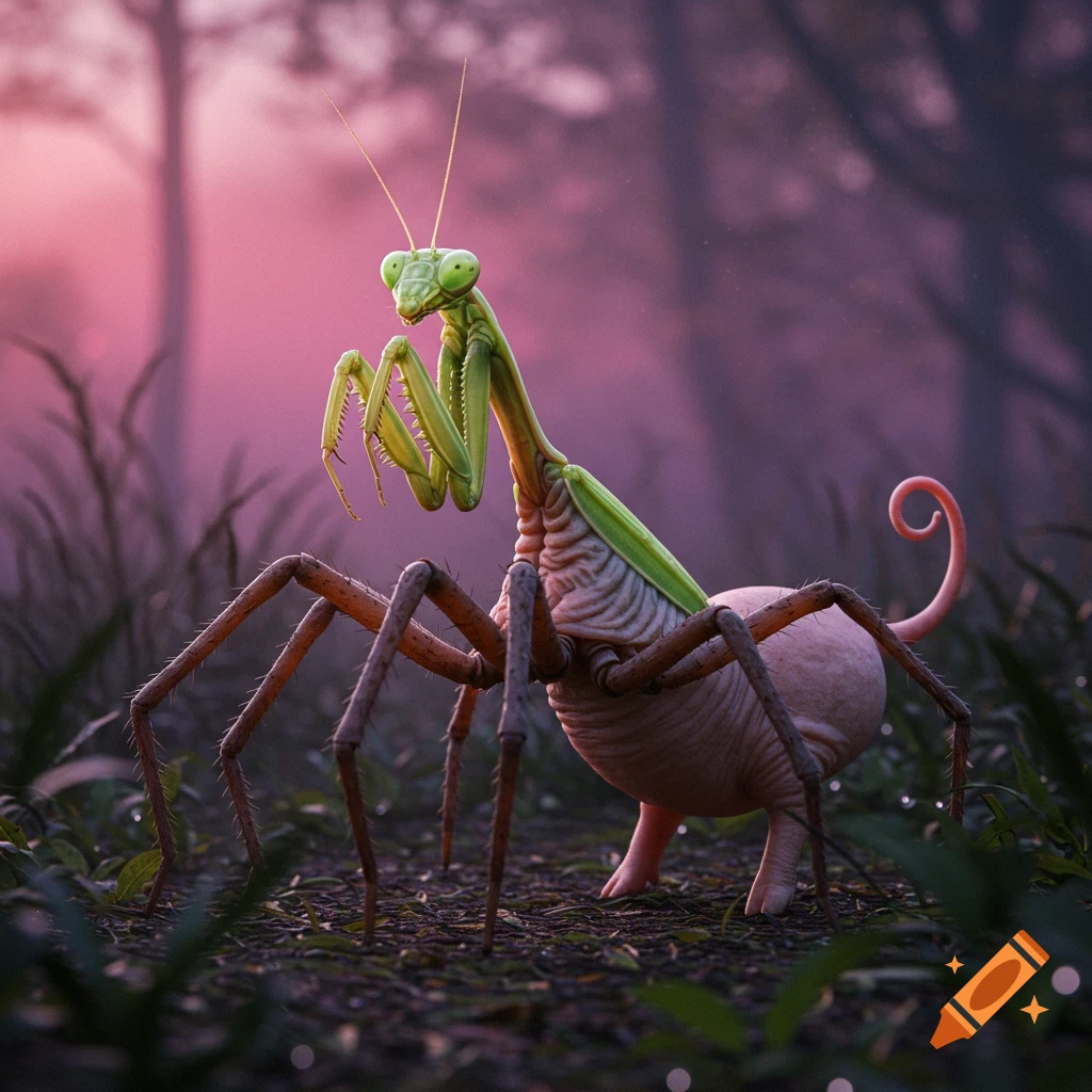 Hybrid Creatures Bilder erstellt auf Craiyon