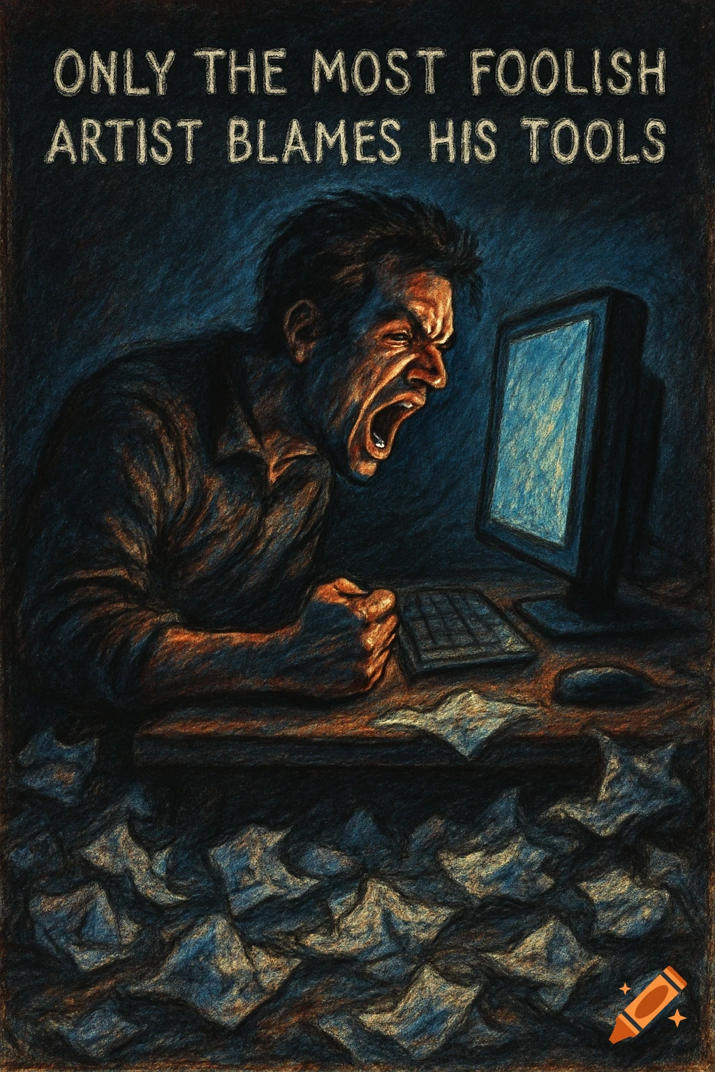 Drawing+collapse created on Craiyon