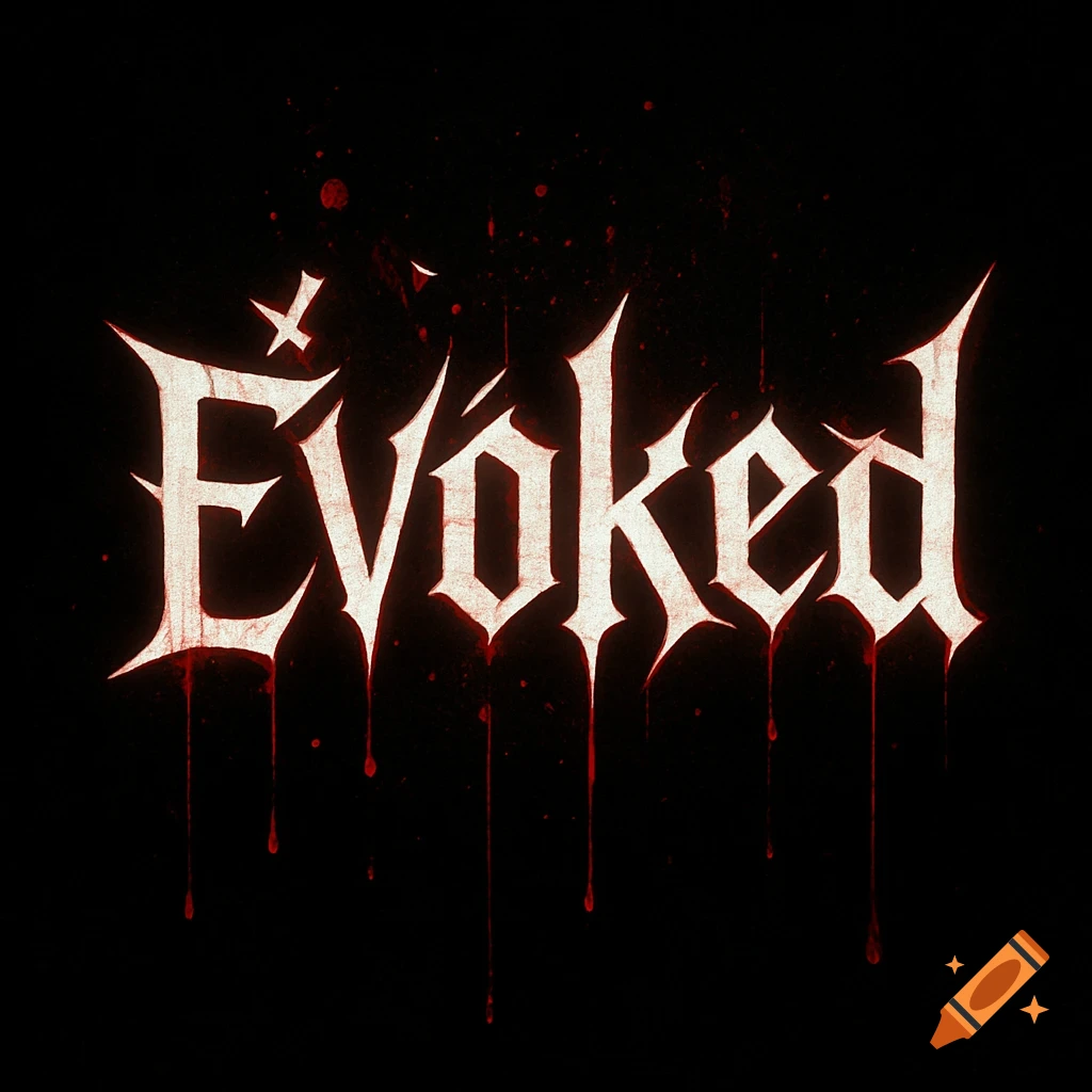 Stylized typography poster with metallic, barbed wire-like text reading ...