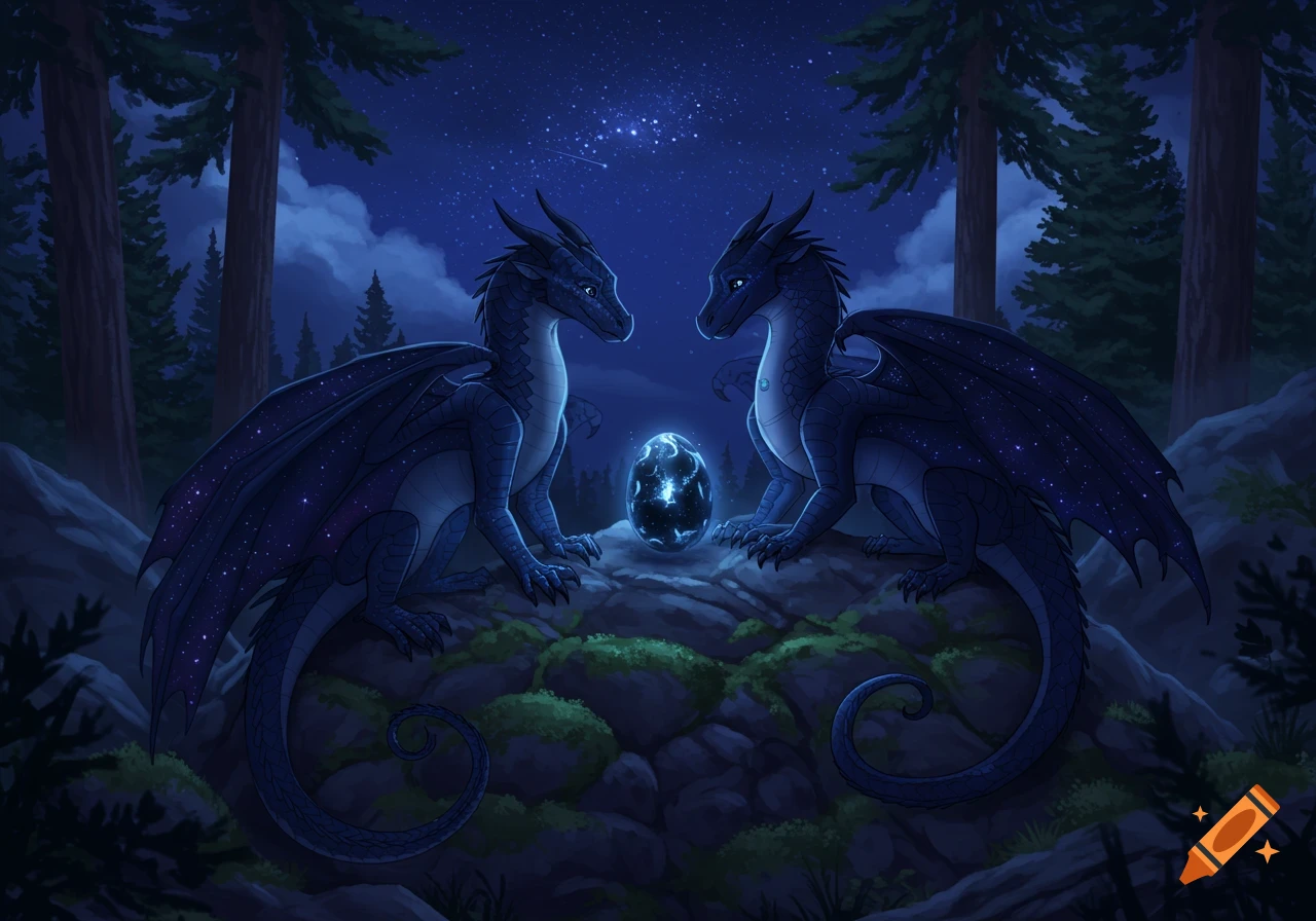 A gothic flag with bat wings and a bat head emblem, on a pole above a ...