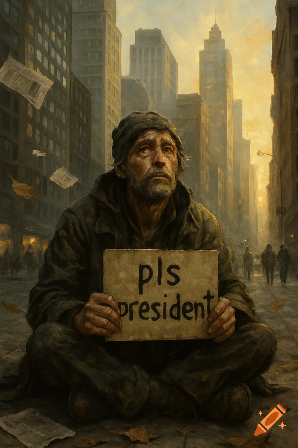 A gritty, vintage film noir poster depicts a trench-coat-clad detective ...