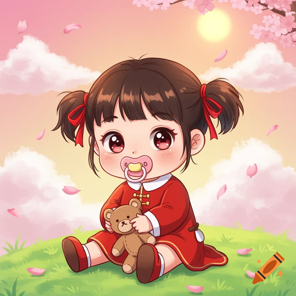 Anime cat sticker in digital art style on Craiyon