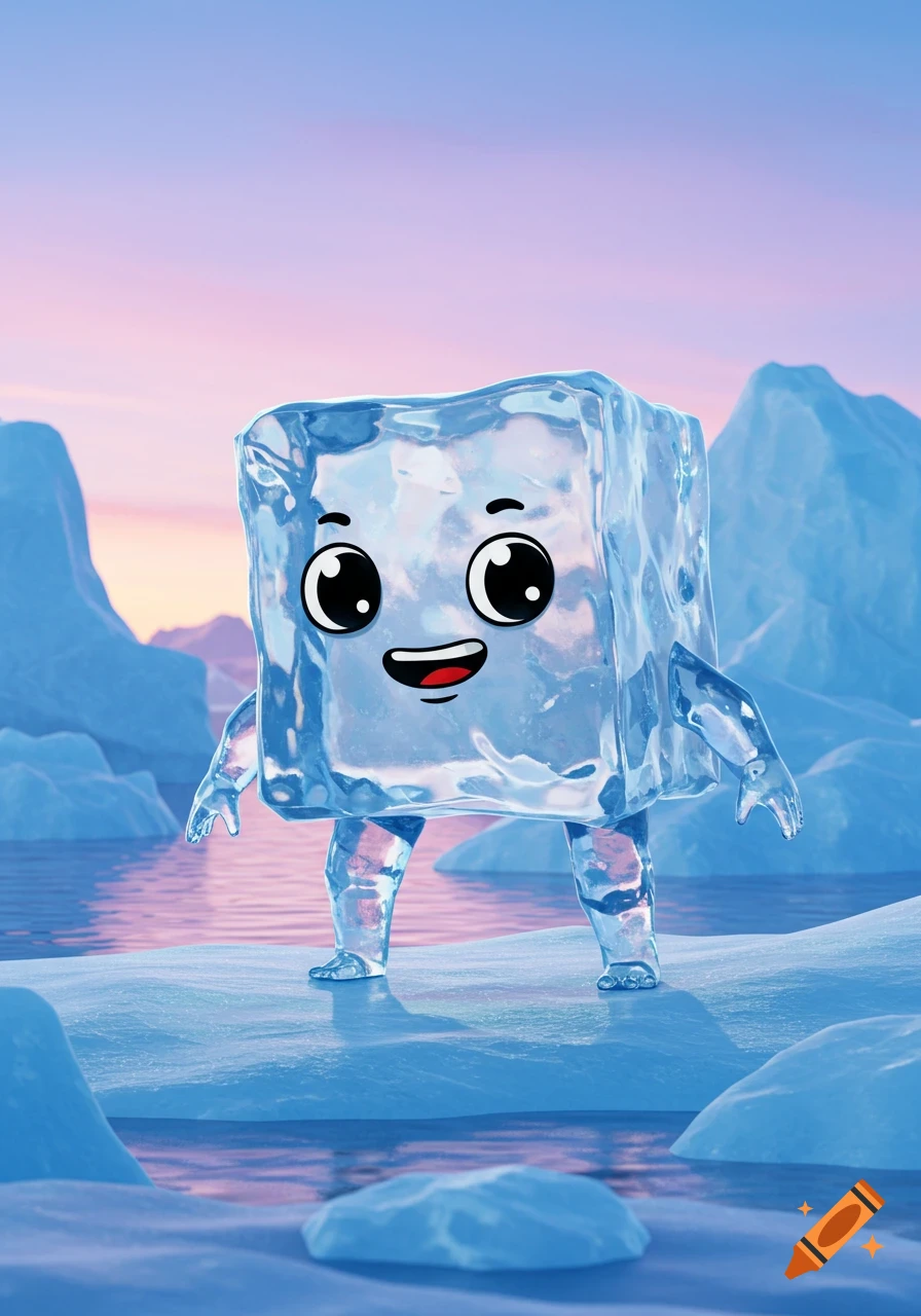 Purple+igloo+cartoon created on Craiyon