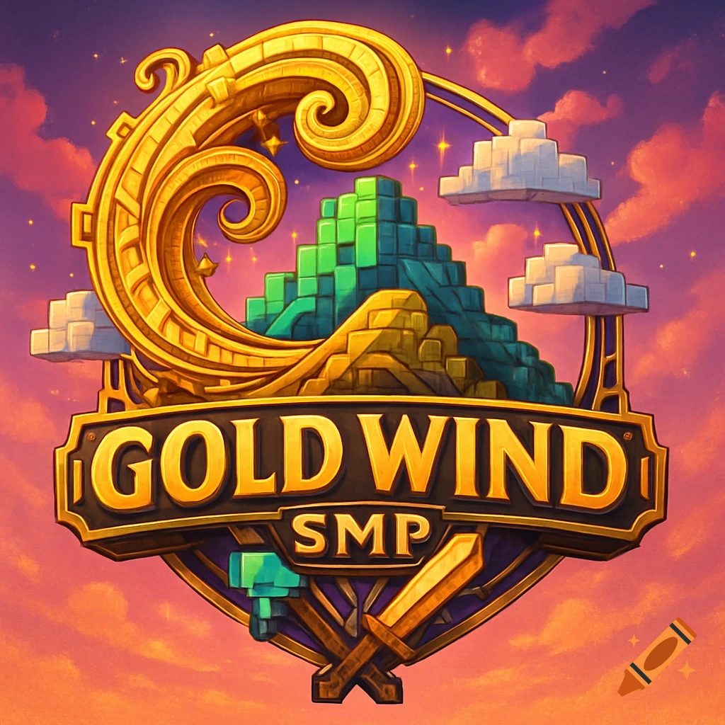 Neon blue "HomieCraft" and neon purple "SMP" text in a pixelated ...