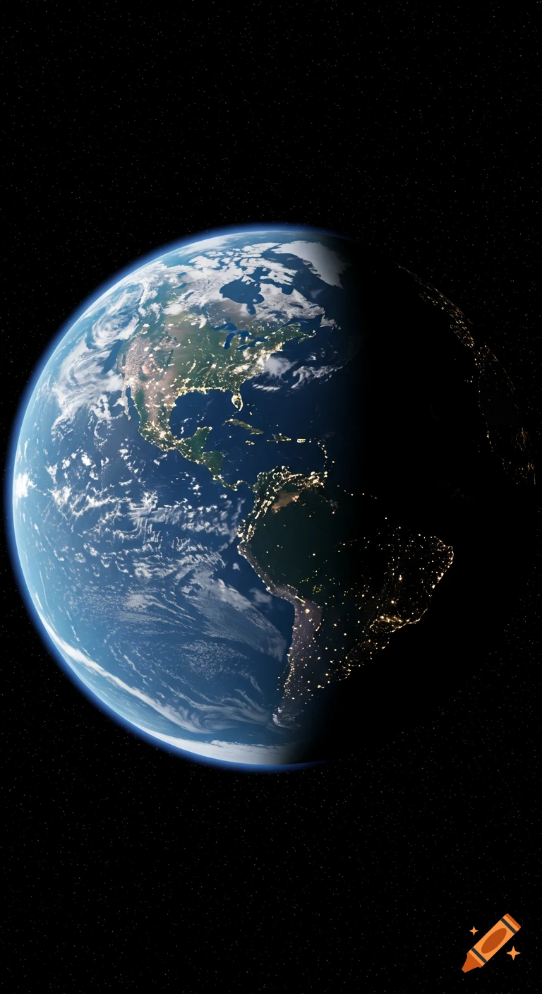 A detailed view of the red planet Mars from its dusty surface, with two ...