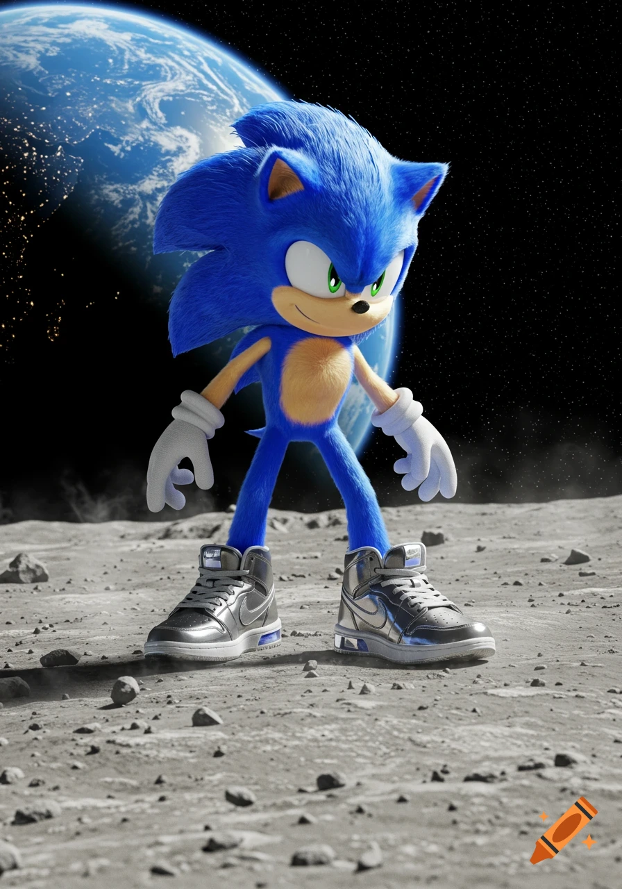Sonic+the+hedgehog+spacebattles created on Craiyon