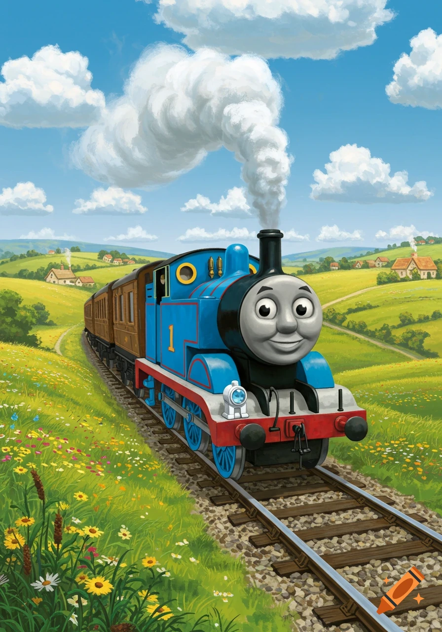 Thomas+the+tank+engine created on Craiyon