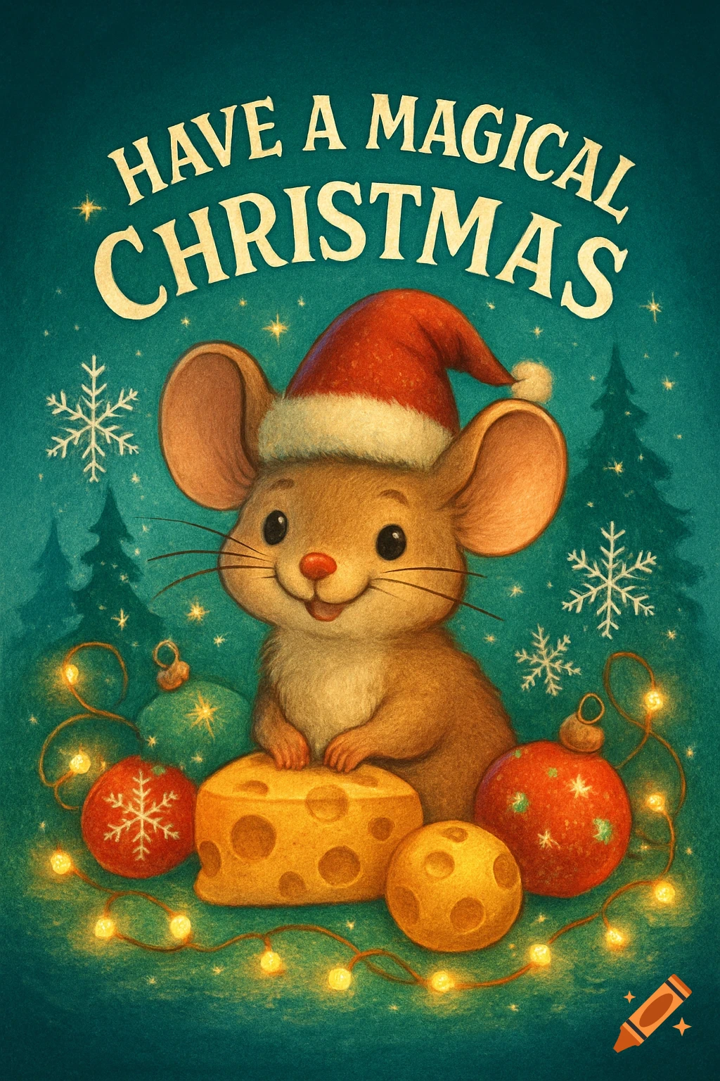 A festive Christmas voucher on green, featuring 'Merry Makeover ONE ...