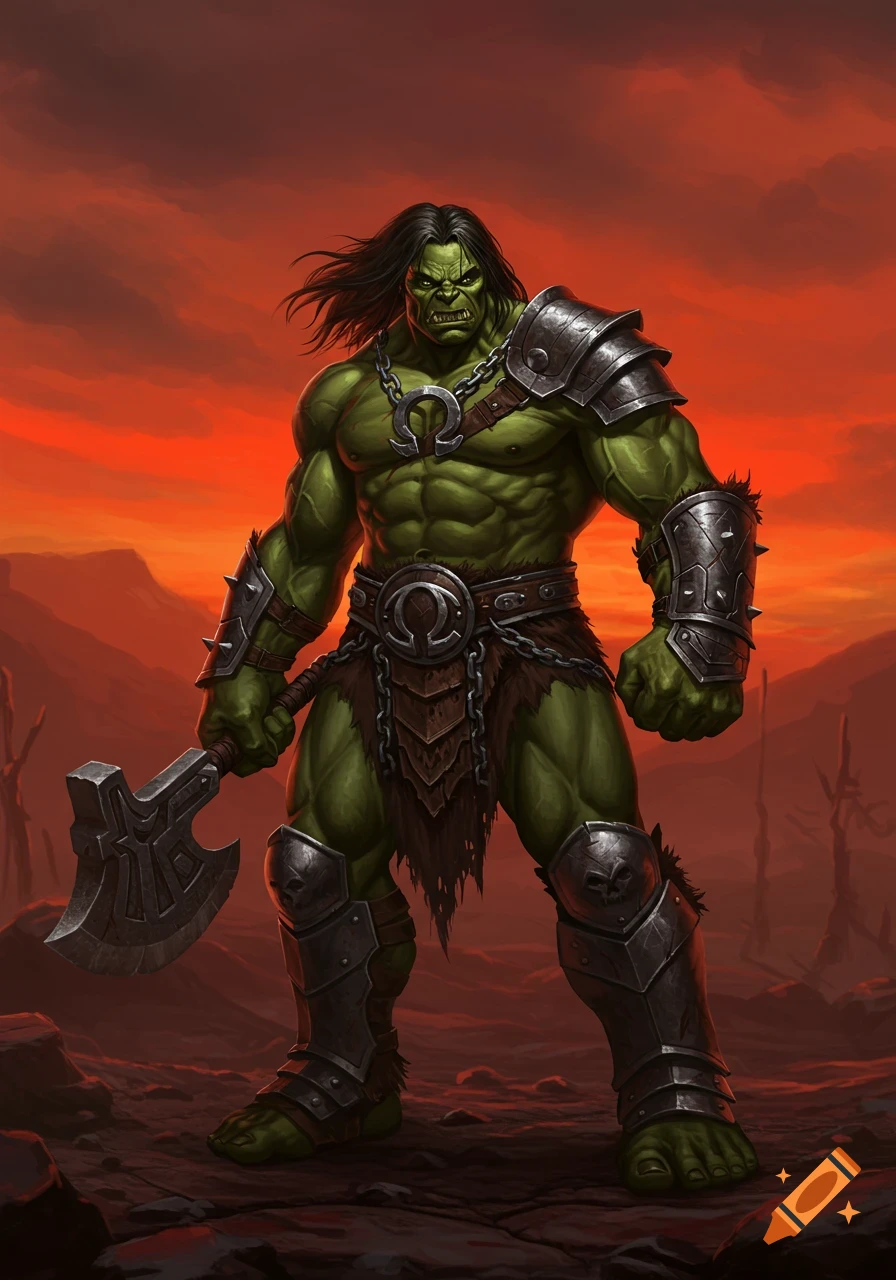 Deviantart+orc+women created on Craiyon