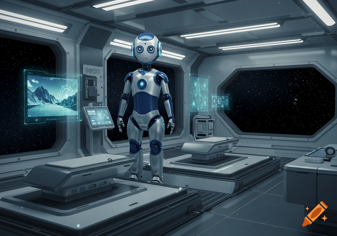 Photorealistic image of a four-armed lavender alien woman in a bikini ...