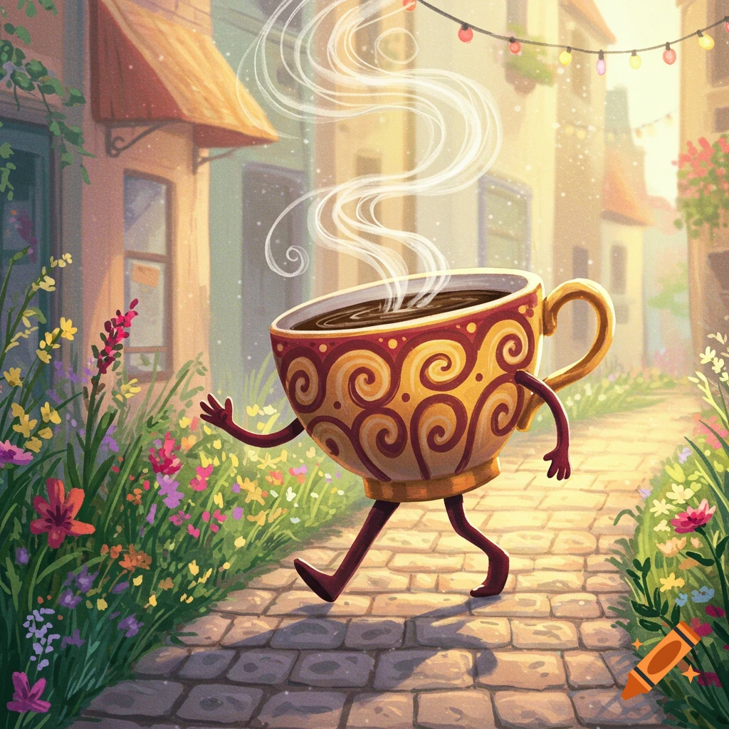 Logo for Nostalgic Tea Server with traditional Bangla vibe on Craiyon