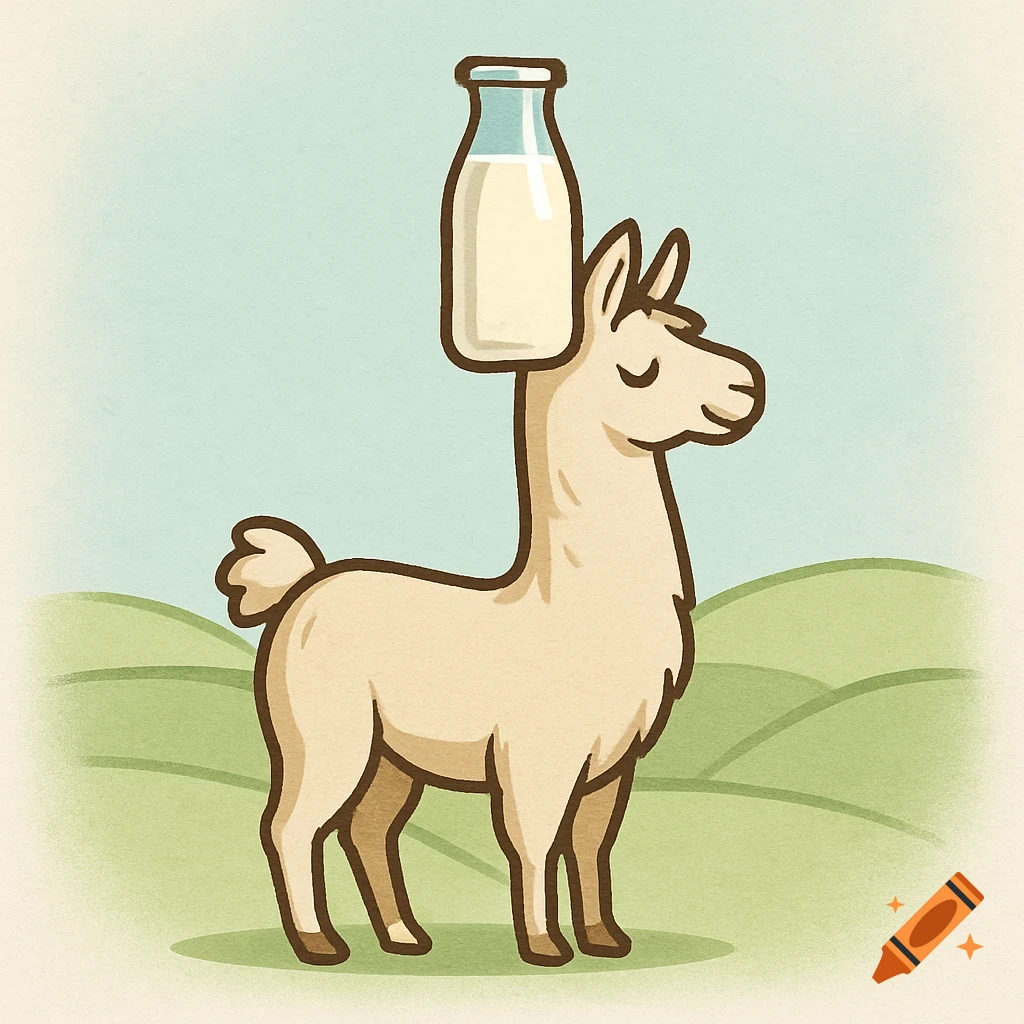 Cartoon gray donkey with a scowl and big ears, standing stubbornly in a blue circle outline ...