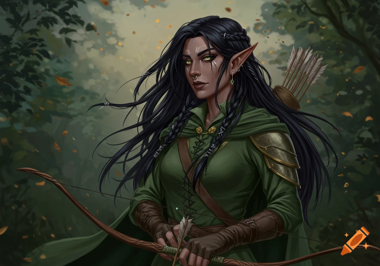 A fierce warrior woman with a feathered headdress screams, surrounded ...