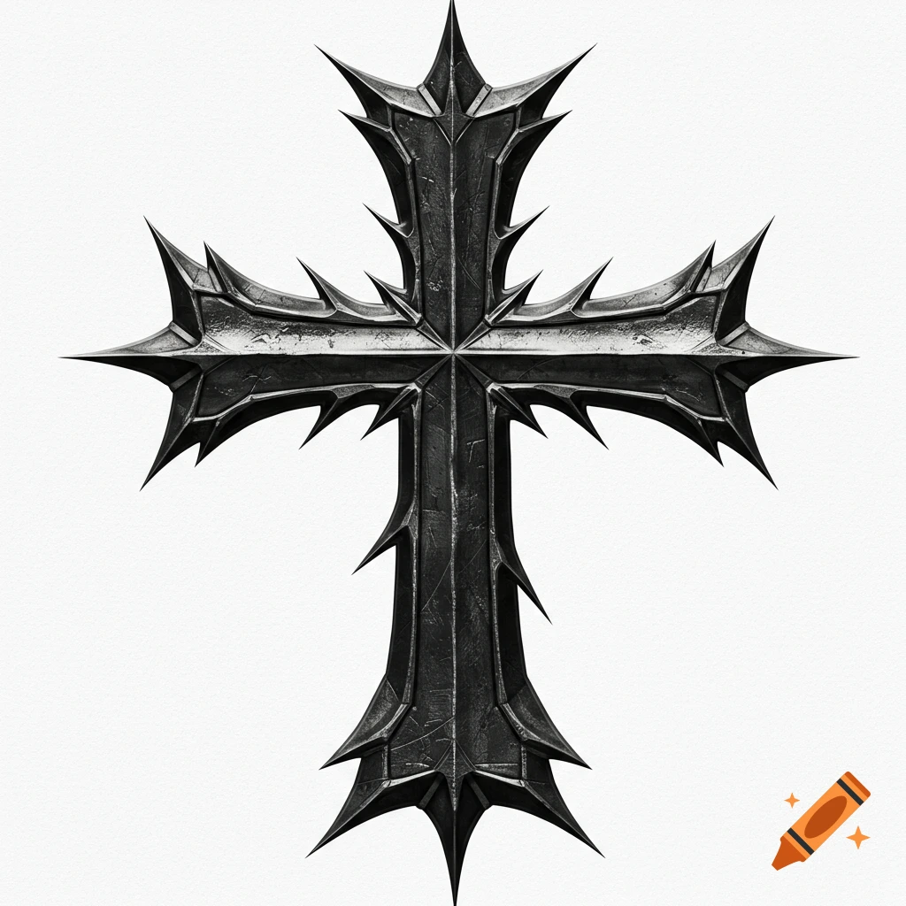 Black line art illustration of Jesus Christ crucified on a wooden cross ...