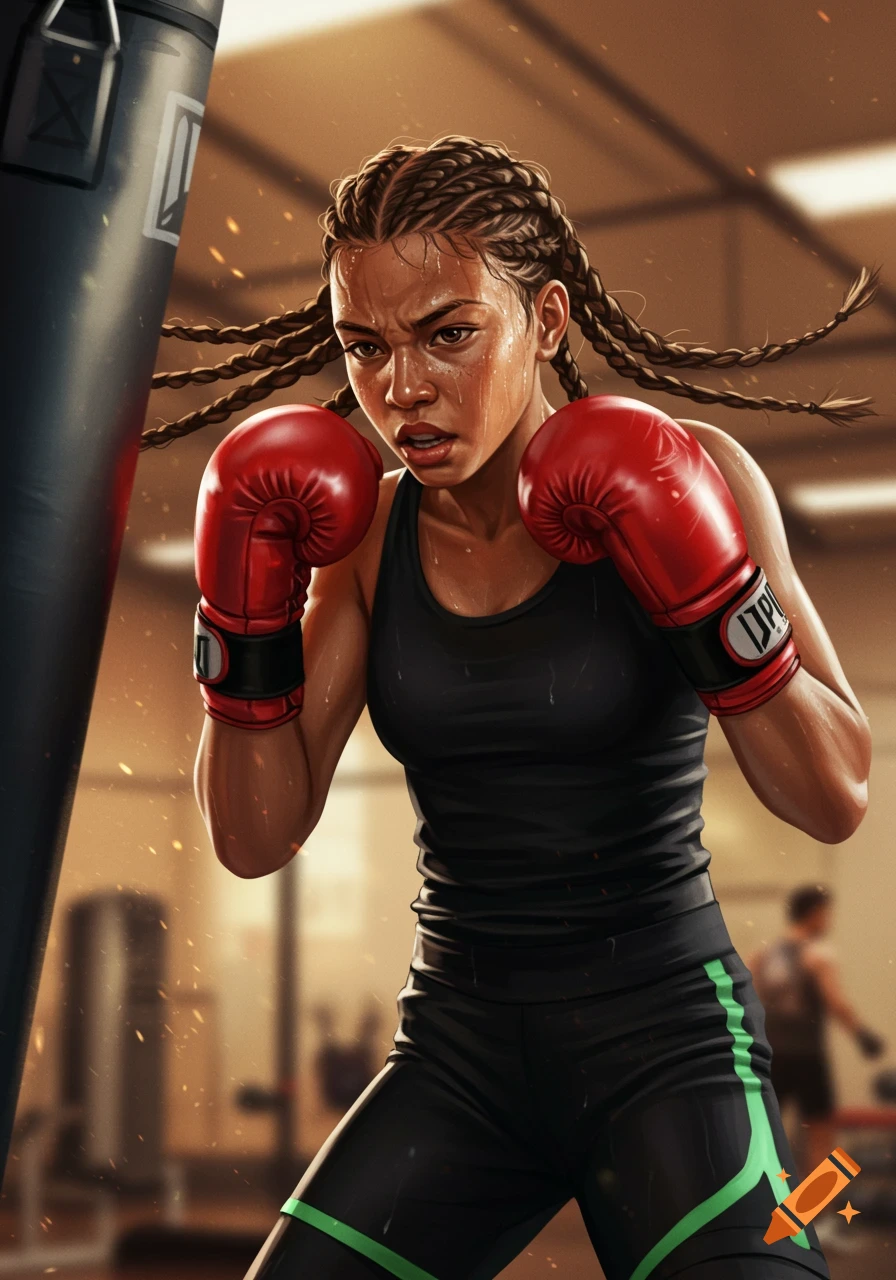 Polish+bikini+boxing created on Craiyon