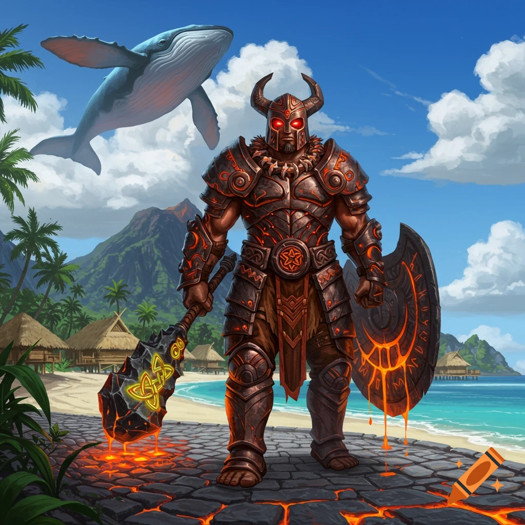 Front view of adorned magic body armor on Craiyon