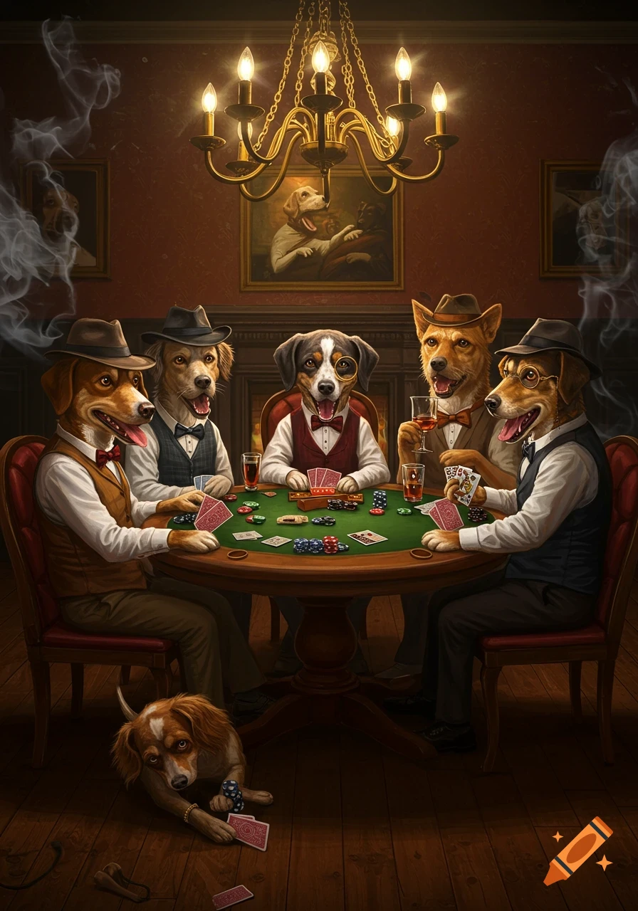 Dogs Bilder erstellt auf Craiyon