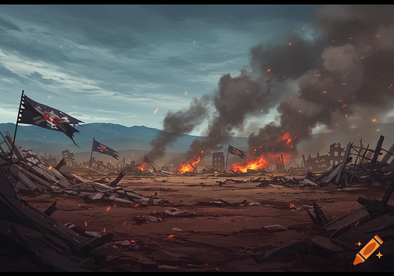 A cartoon bear resembling Ranger Smith leads other armed bears through ...