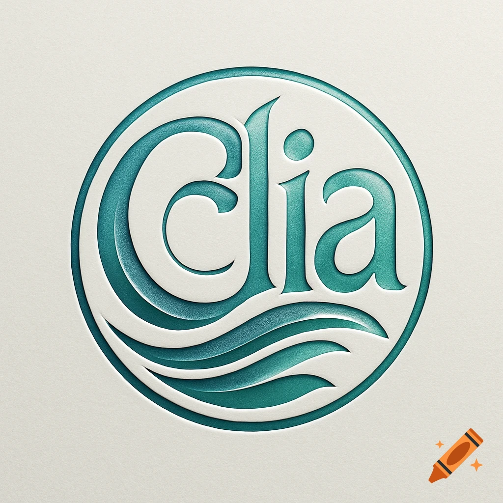 Sage green embossed dahlia logo with ornate flourishes and "Maison ...