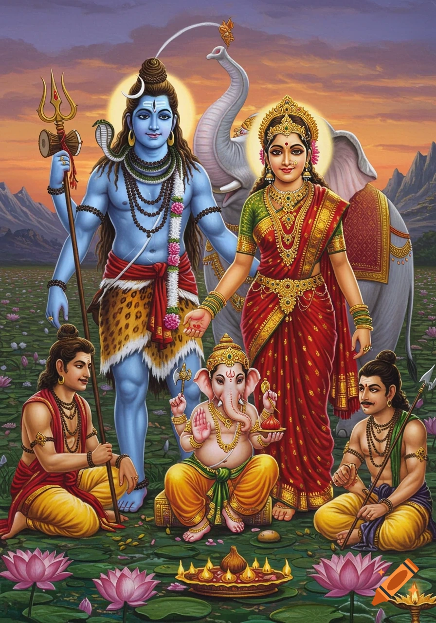 Hindu+temple+kamloops created on Craiyon