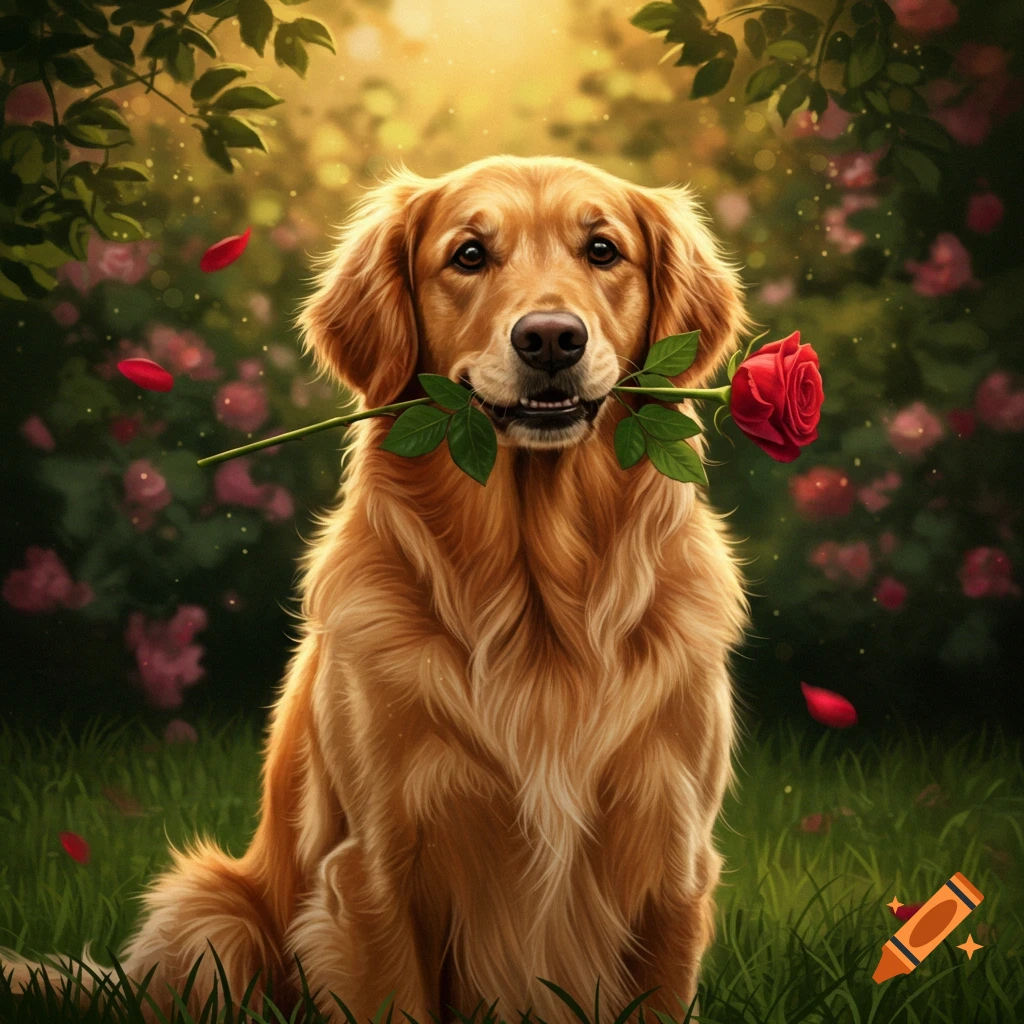 Two anthropomorphic cartoon Labrador dogs relax in a mud hot tub under ...