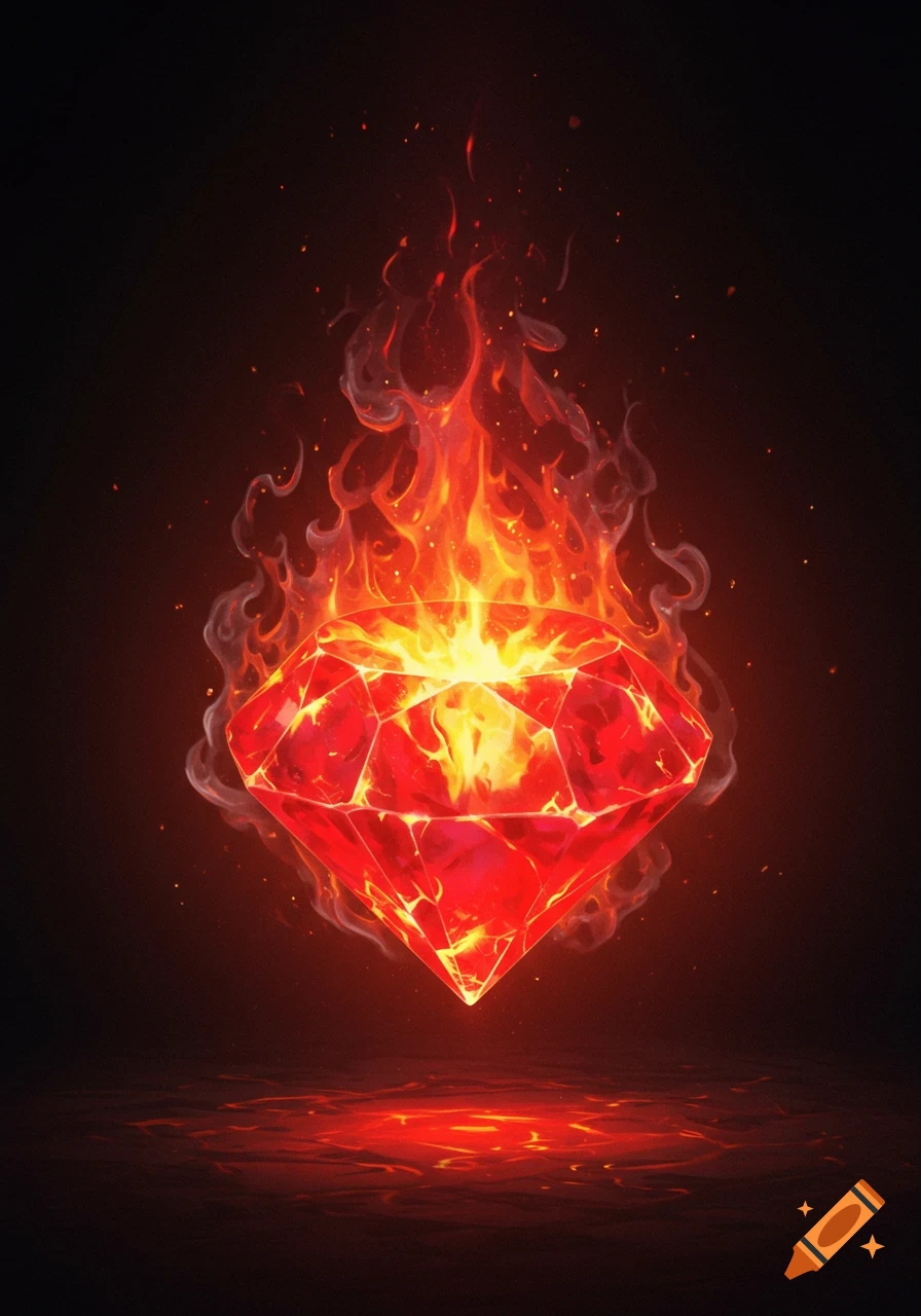 The name RYAN stylized in vibrant orange and red flames against a dark ...