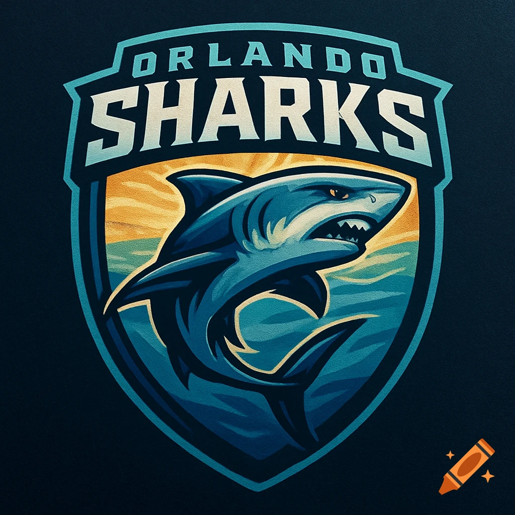 A rugged logo featuring a stylized fish fin emerging from waves with ...
