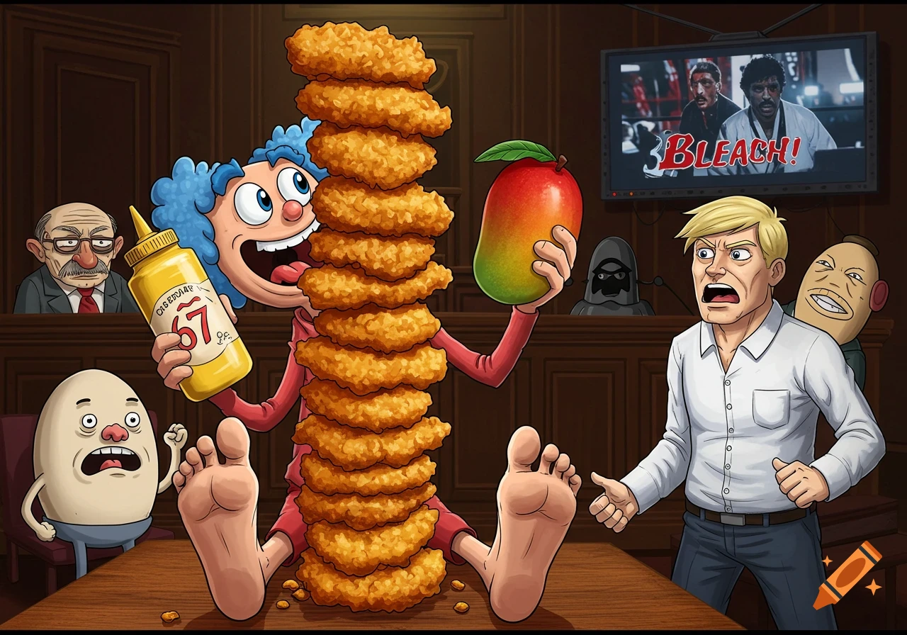 Cartoon Michael Jackson drives a hot dog car through Paris as people ...