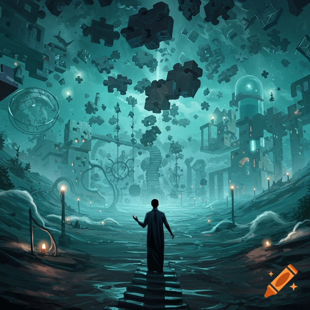 A grid of six illustrations demonstrating various perspectives: a ...