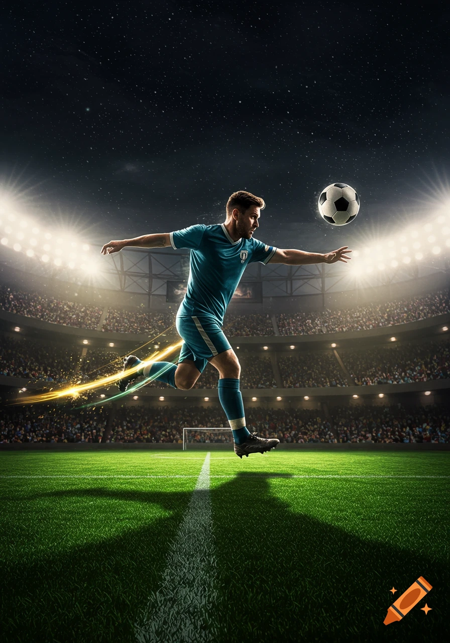 A smokey baseball field at night, illuminated by bright stadium lights ...