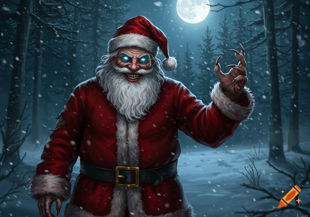 A painterly scene of a robin flying over a snowy field with a snowman ...