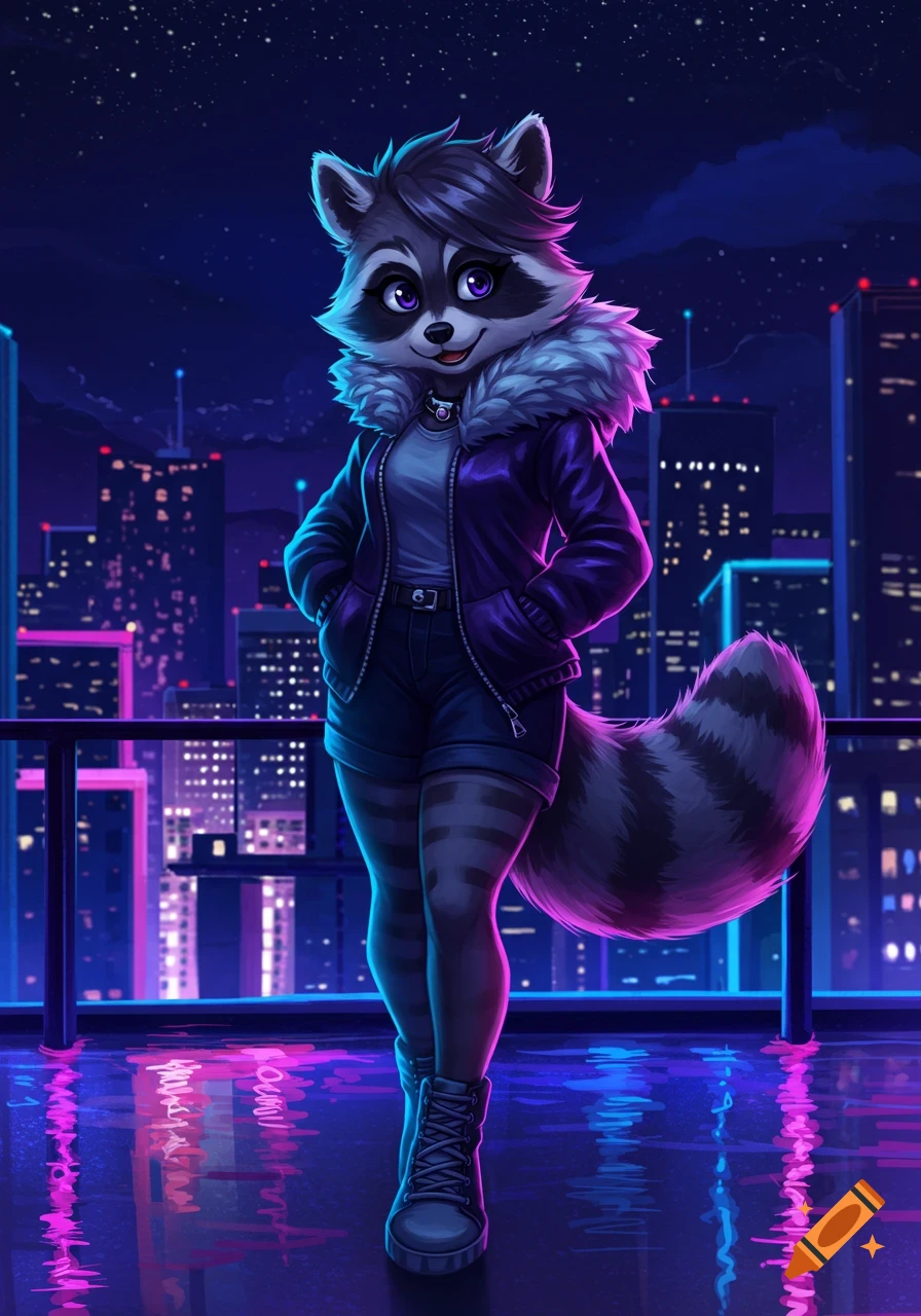 Tom cat, wearing a red bandana, black leather jacket, white t-shirt ...