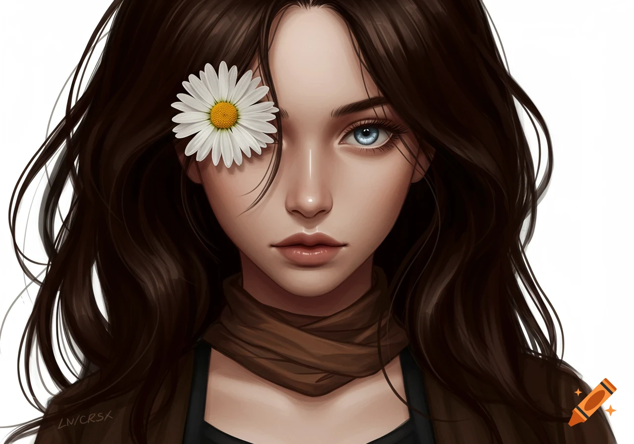 Bunga+daisy+vector created on Craiyon