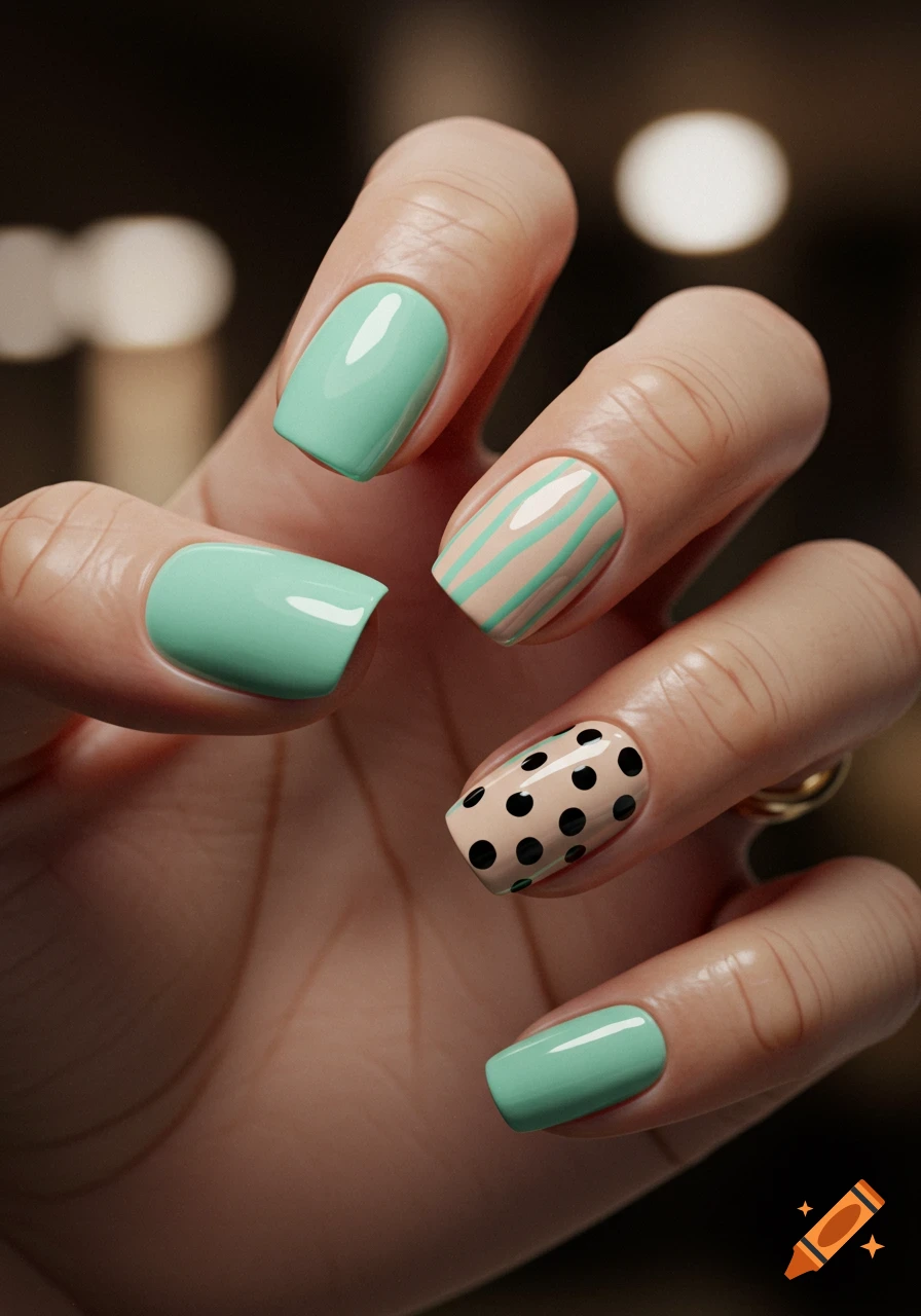 A stylized hand with shiny black nail polish and subtle highlights on ...