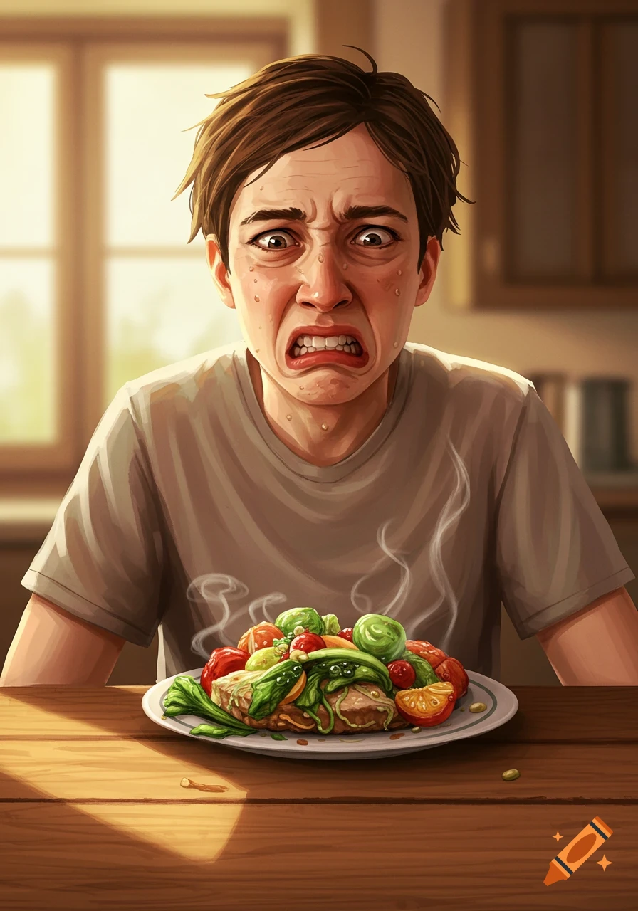 Illustration of Vladimir Putin eating a taco at a table. on Craiyon