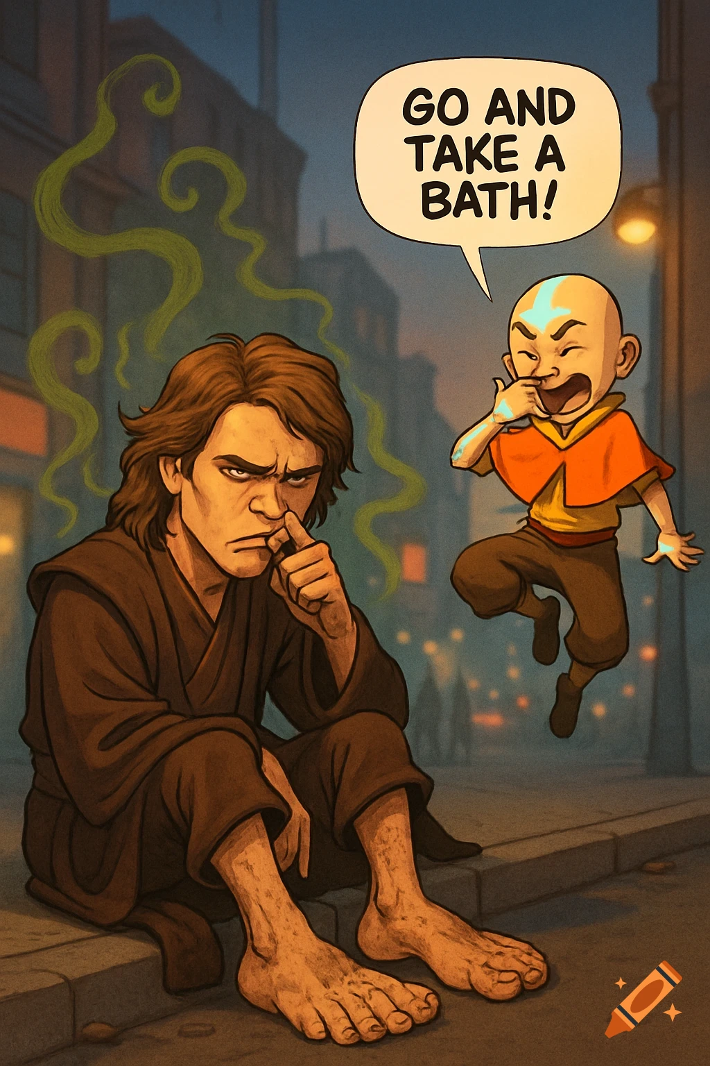 Avatar+tickle+feet created on Craiyon