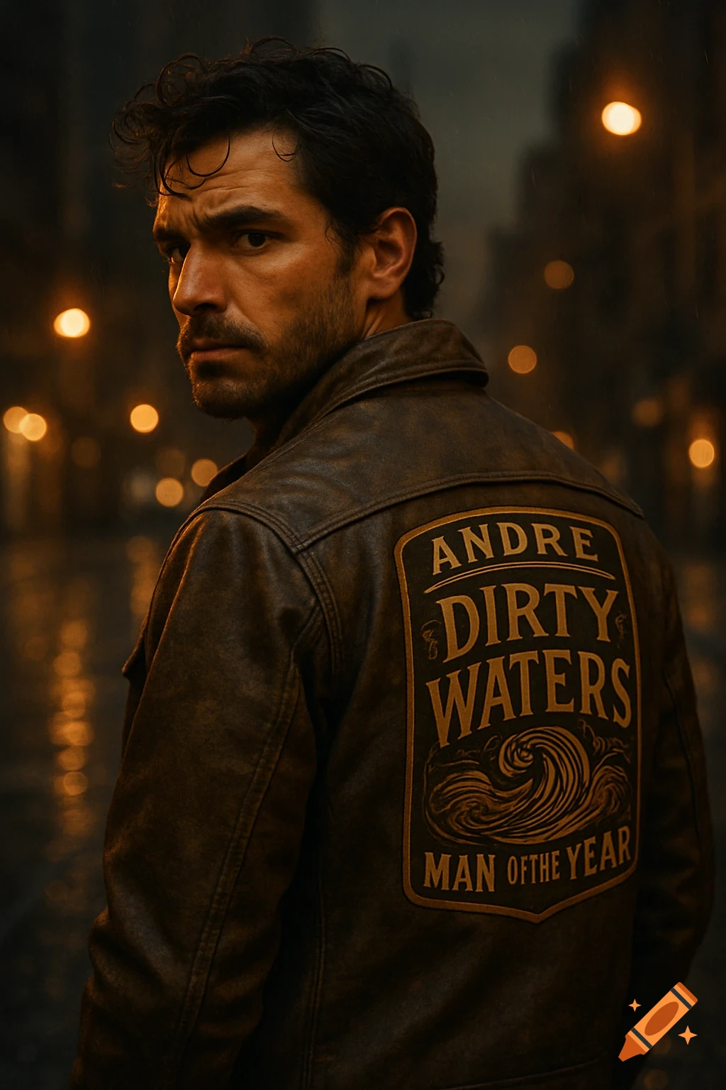 A distressed man in a purple uniform, identified as William Afton ...