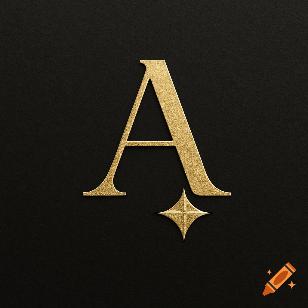 Golden embossed star with 'l'étoile d'or' text on a black background ...