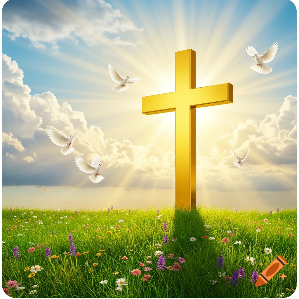 Cross+wallpaper created on Craiyon