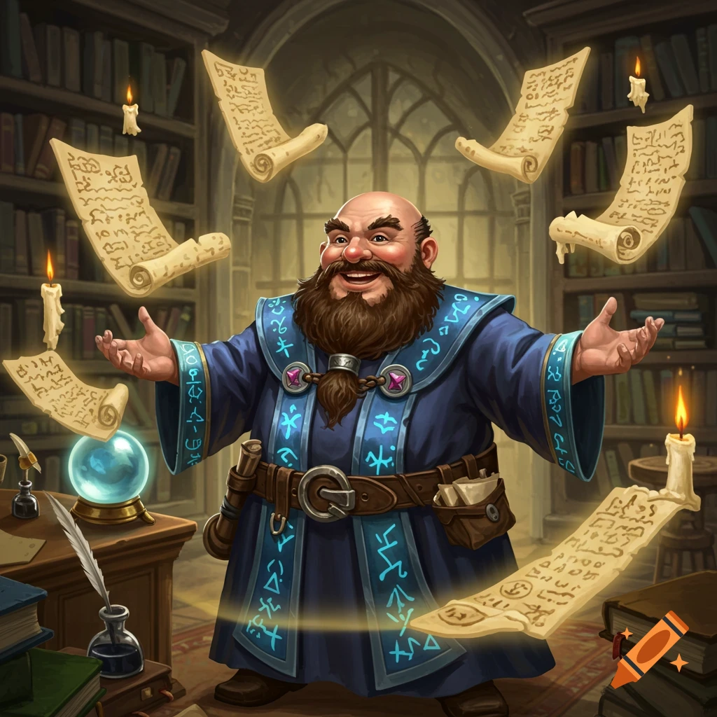 Dwarf+druid created on Craiyon