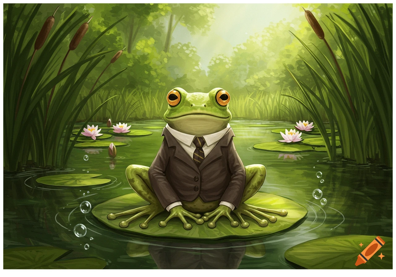 Kermit the Frog sits on a park bench eating a chocolate chip cookie ...