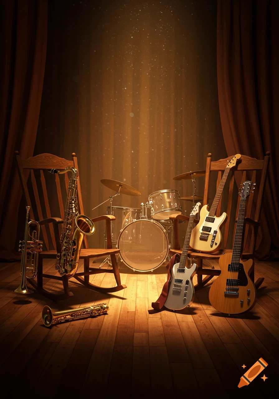 A band of plushie animals, a lynx drummer, a panther singer, a black ...