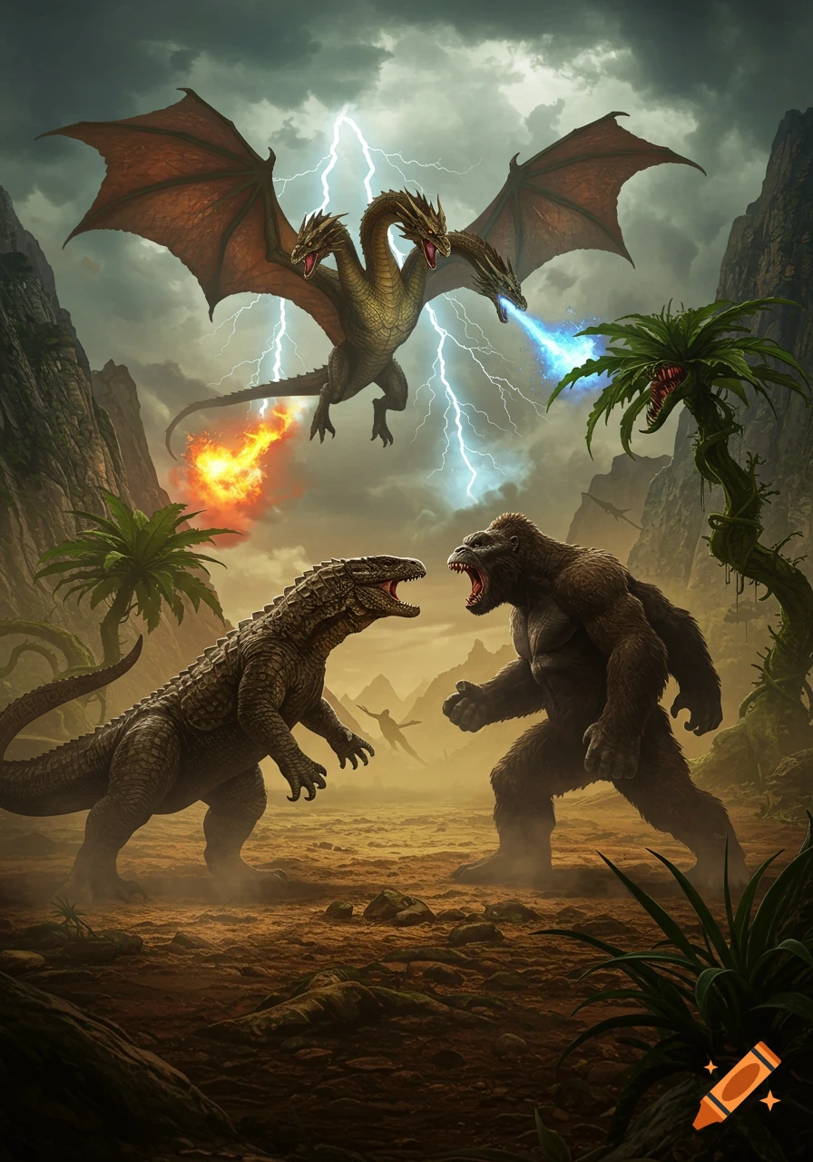 Godzilla+2002+deviantart created on Craiyon