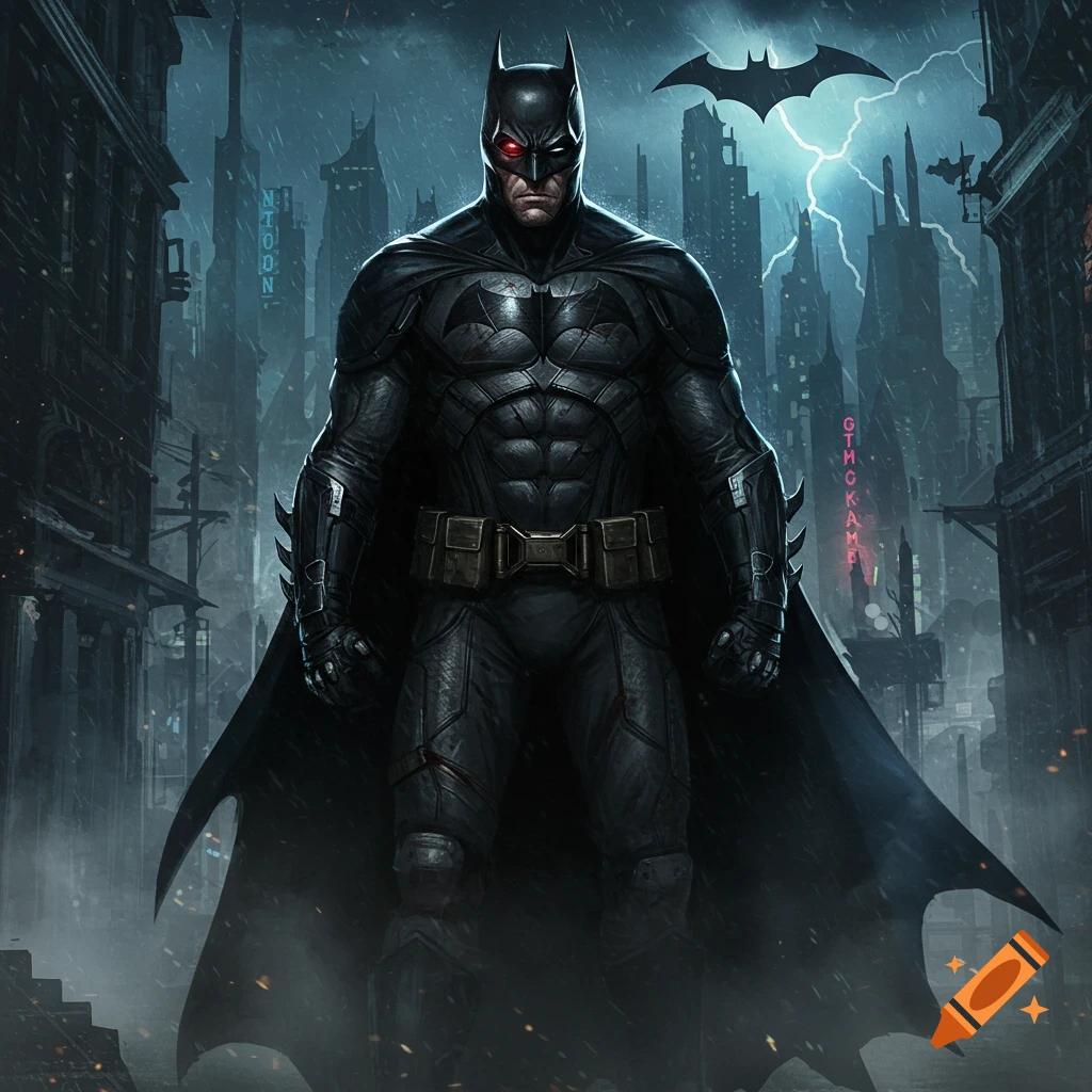 Batman+credit created on Craiyon