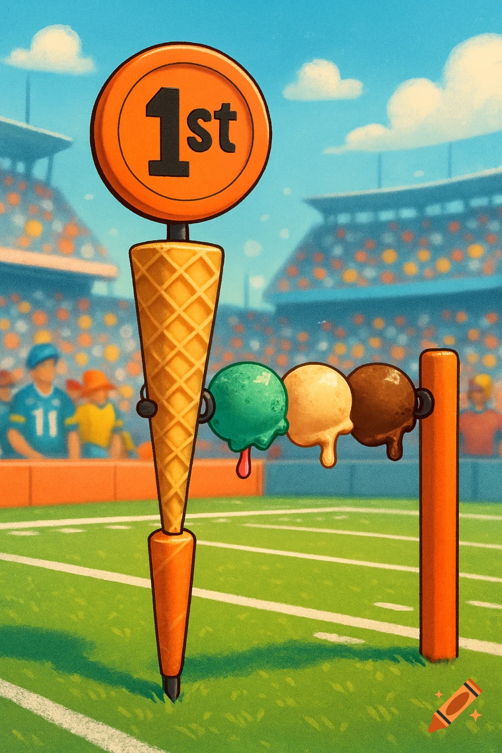 A coffee mug hits cricket stumps, spilling coffee and dislodging bails ...