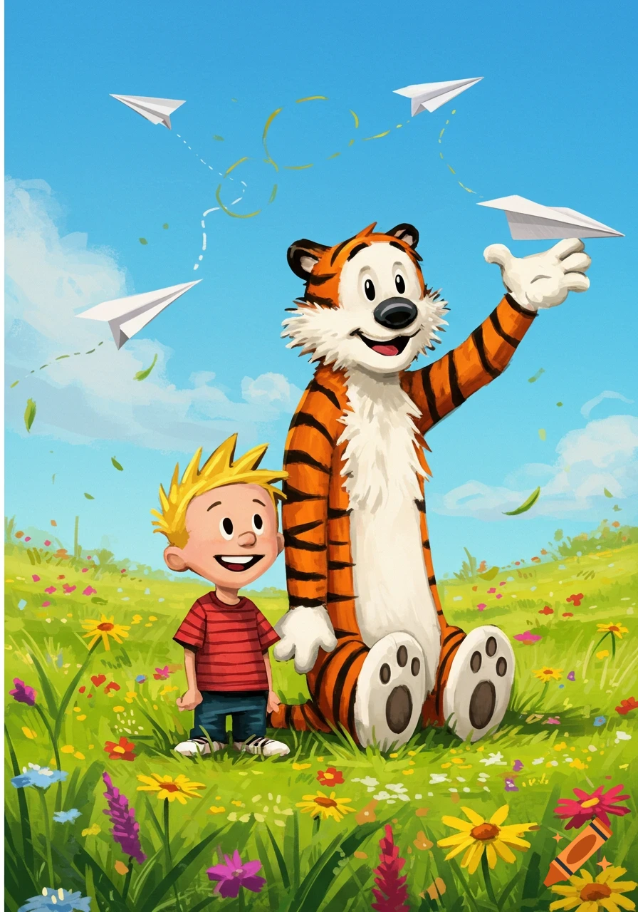 Winnie the Pooh, Tigger, and Piglet in suits stand in a vibrant meadow ...