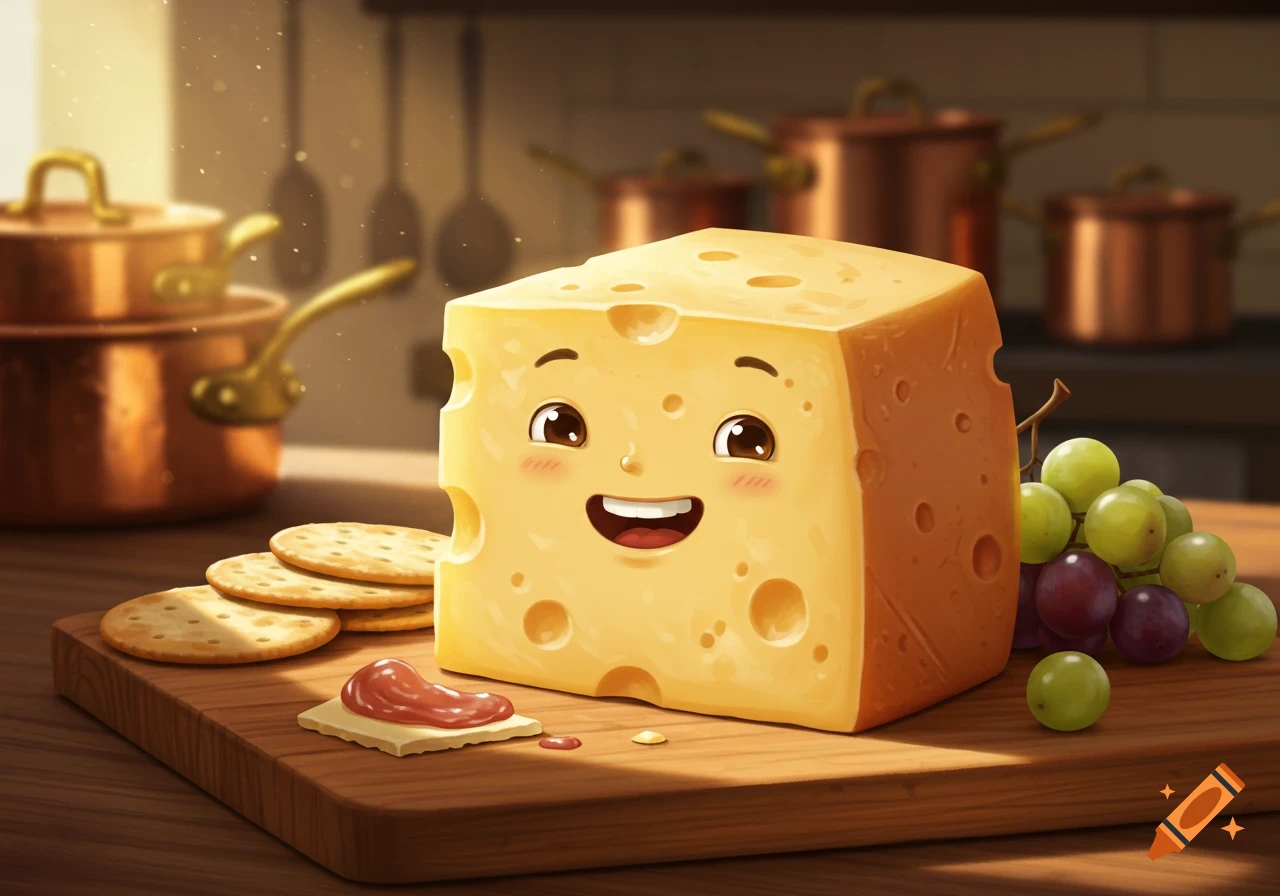 Just+a+little+bit+of+cheese+cartoon created on Craiyon